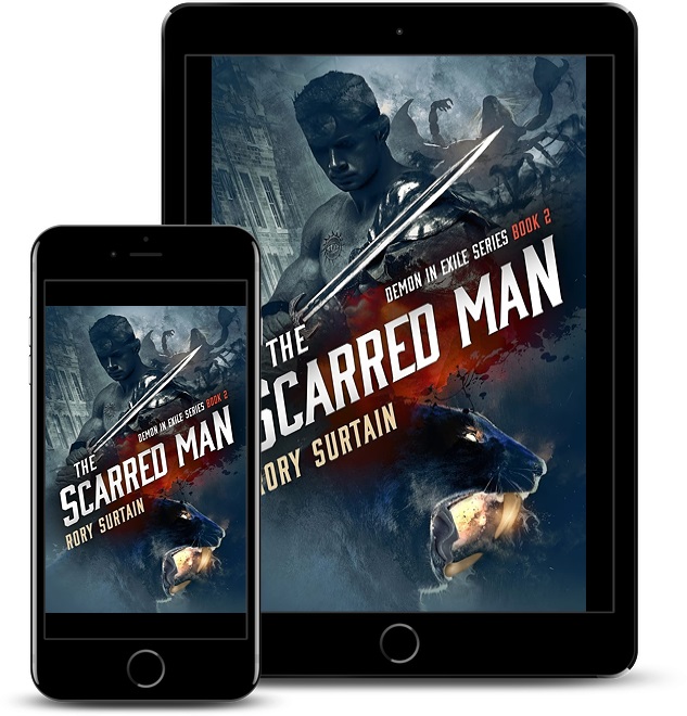 Action Fantasy - The Scarred Man By Rory Surtain at Book-Boost.com